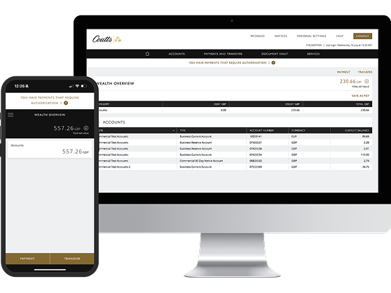 Log in to your account | Coutts
